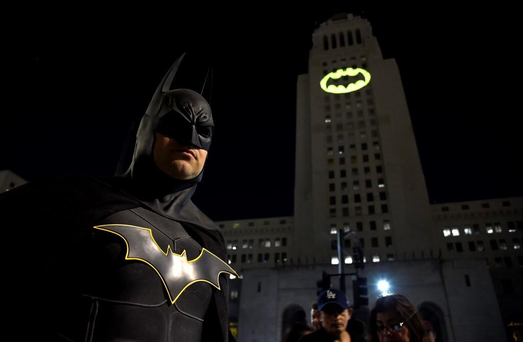 Holy anniversary! Displays of bat signal fete Batman at 80