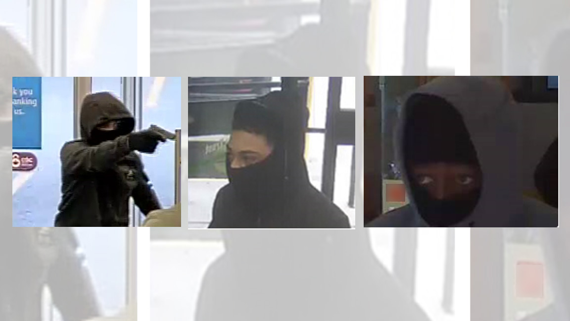 $25K reward for 'violent' bank robbery suspects