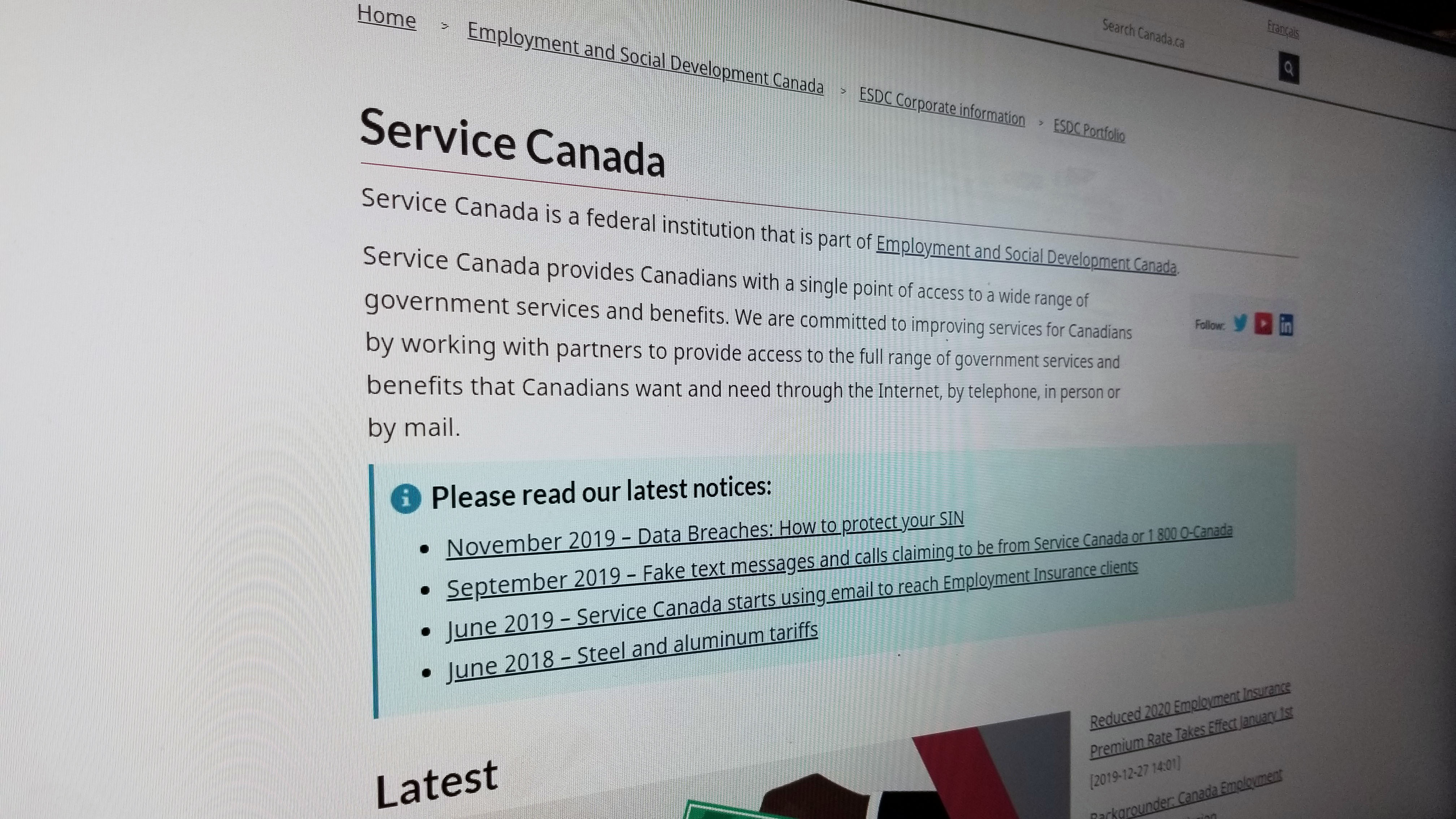 Key to improving use, ease of Service Canada online is human touch