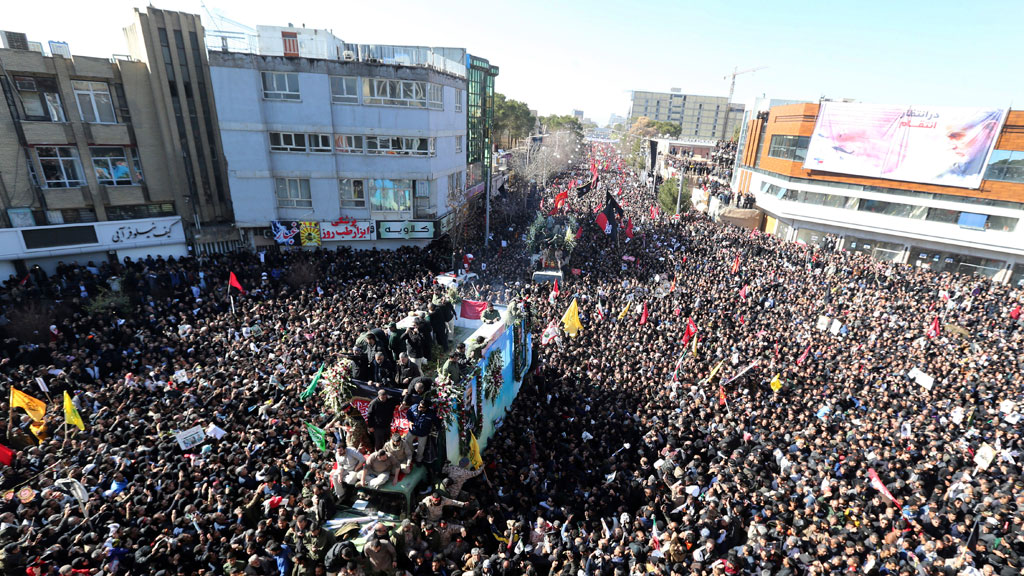 Stampede kills dozens at funeral for Iran general killed by U.S.