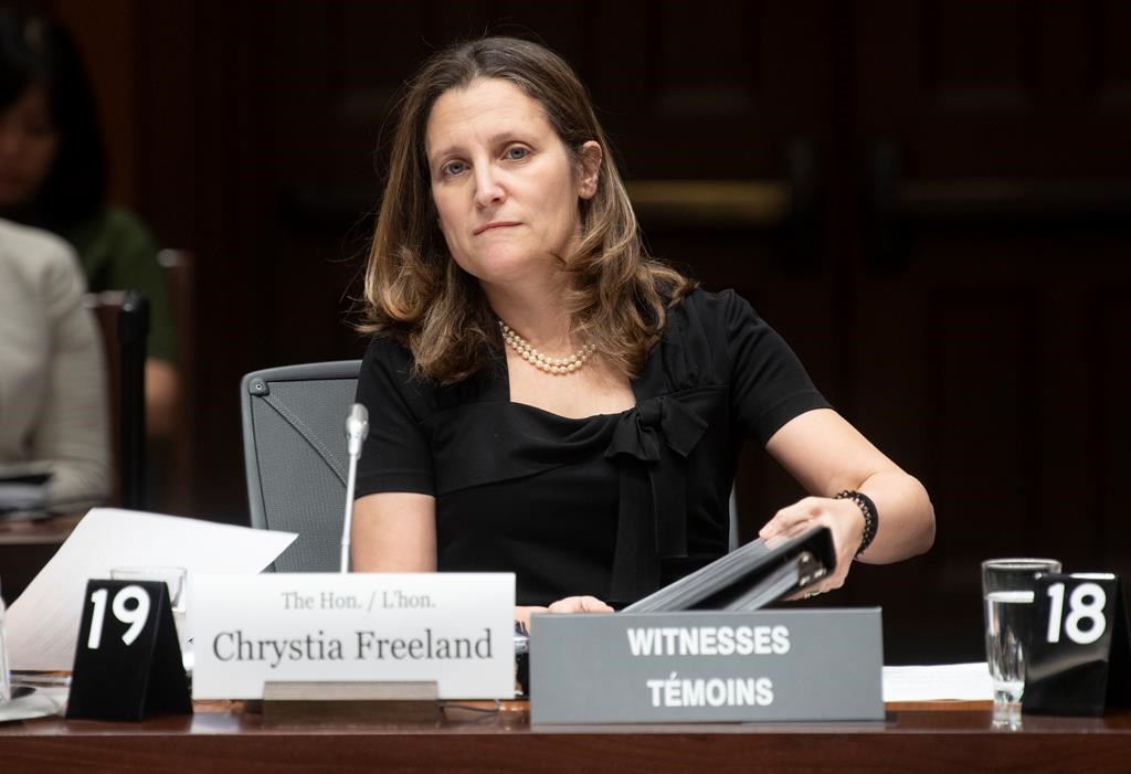 Freeland agrees to NDP trade pitch in return for new NAFTA support: letter