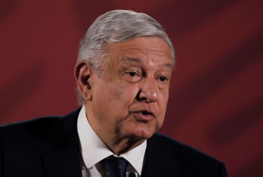 Mexico president joins 1st international summit -- from home