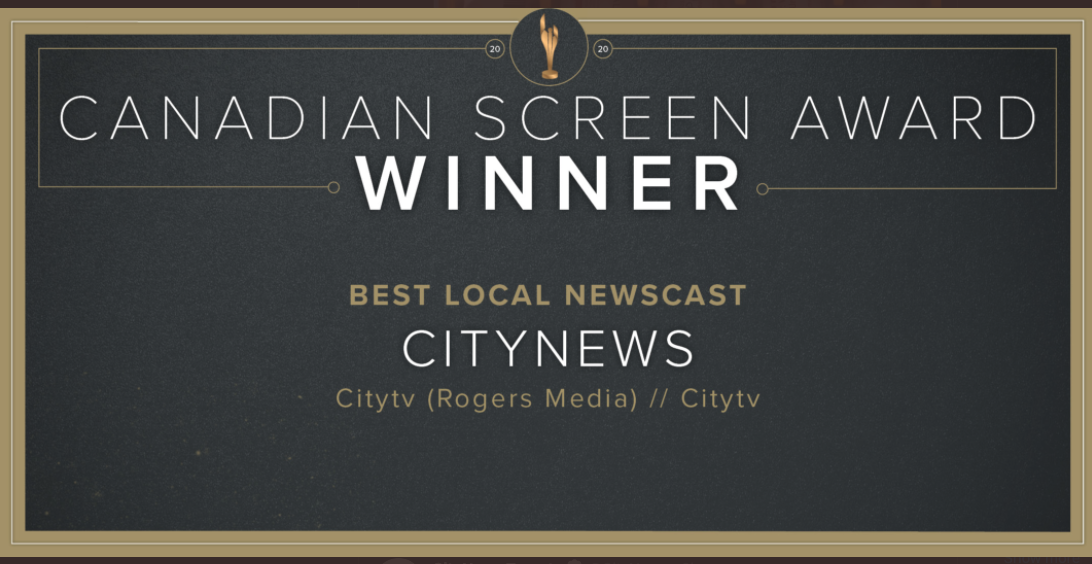 CityNews wins for best local newscast at Canadian Screen Awards