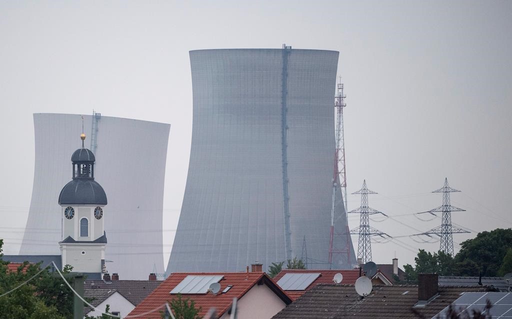 Former German nuke plant towers demolished in morning blasts