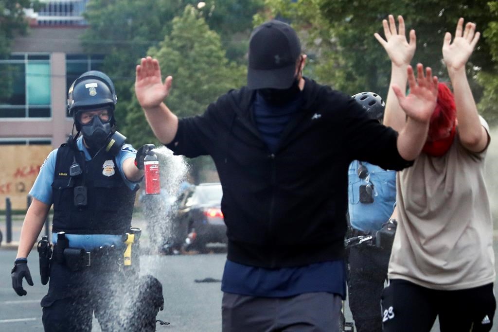 Use of force criticized in protests about police brutality