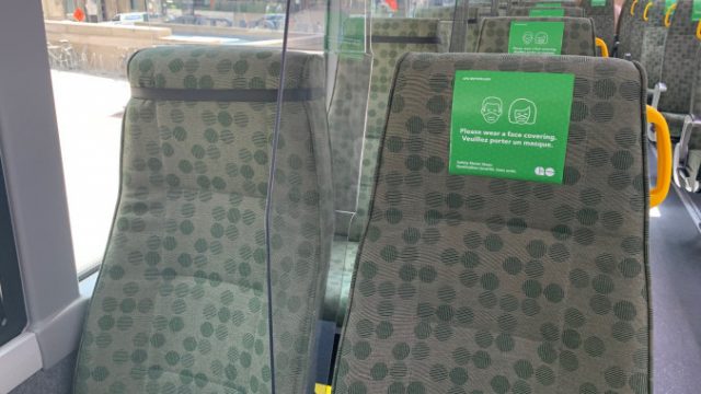 Metrolinx to pilot plastic seat dividers on trains and buses