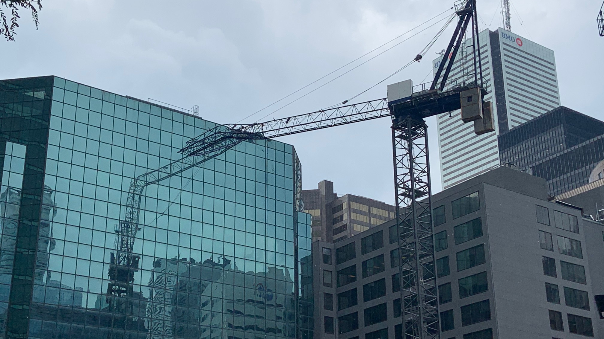 Crane collapse forces evacuation of 2 downtown buildings