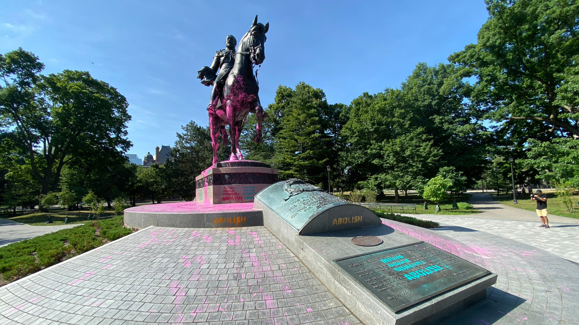 3 protesters charged after statues defaced during BLM Toronto march