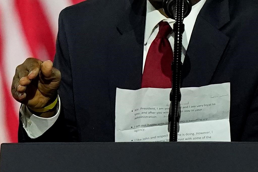 HUD secretary's notes show he's upset with WH appointments