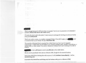 Envelopes containing white powder, extortion letter mailed to homes in ...