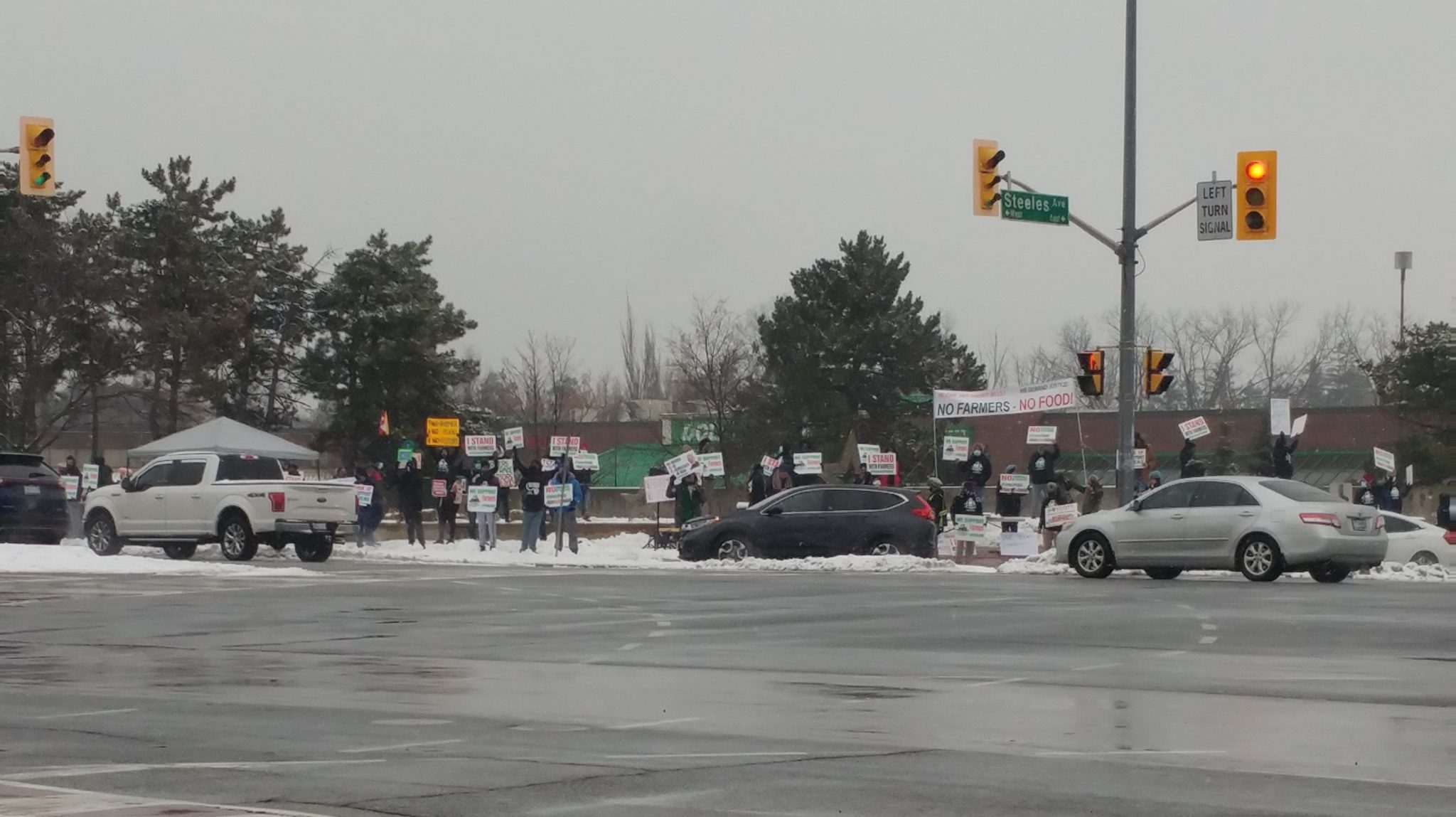 Protesters gather in Brampton for rally to support Indian farmers