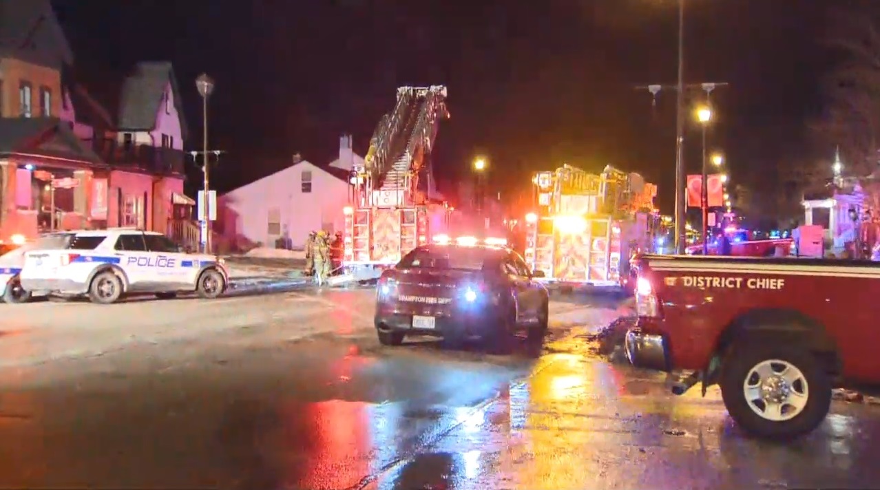 1 person critically injured after house fire in Brampton