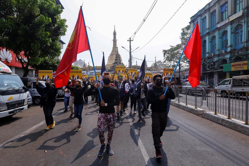 Myanmar protest deaths top 300 as US, UK, impose sanctions