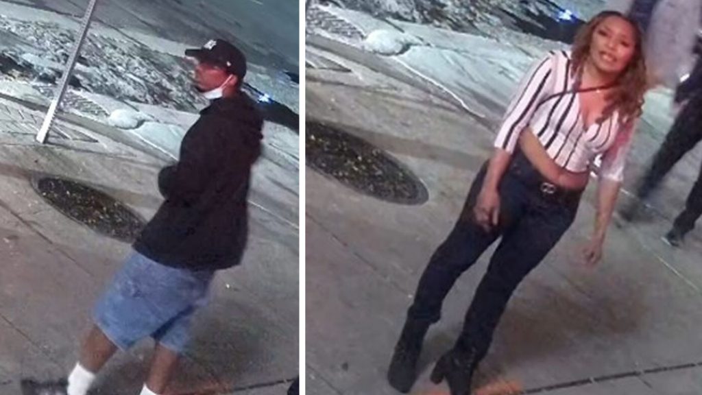 Police seek male and female suspects in violent downtown assault