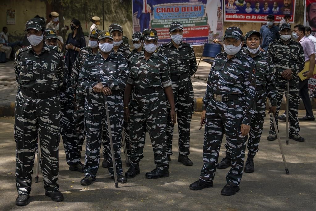 Protest in India's capital on 2nd day of nationwide strike