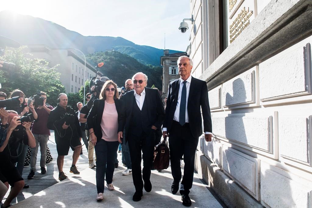 Smiling Blatter enters court at start of FIFA fraud trial