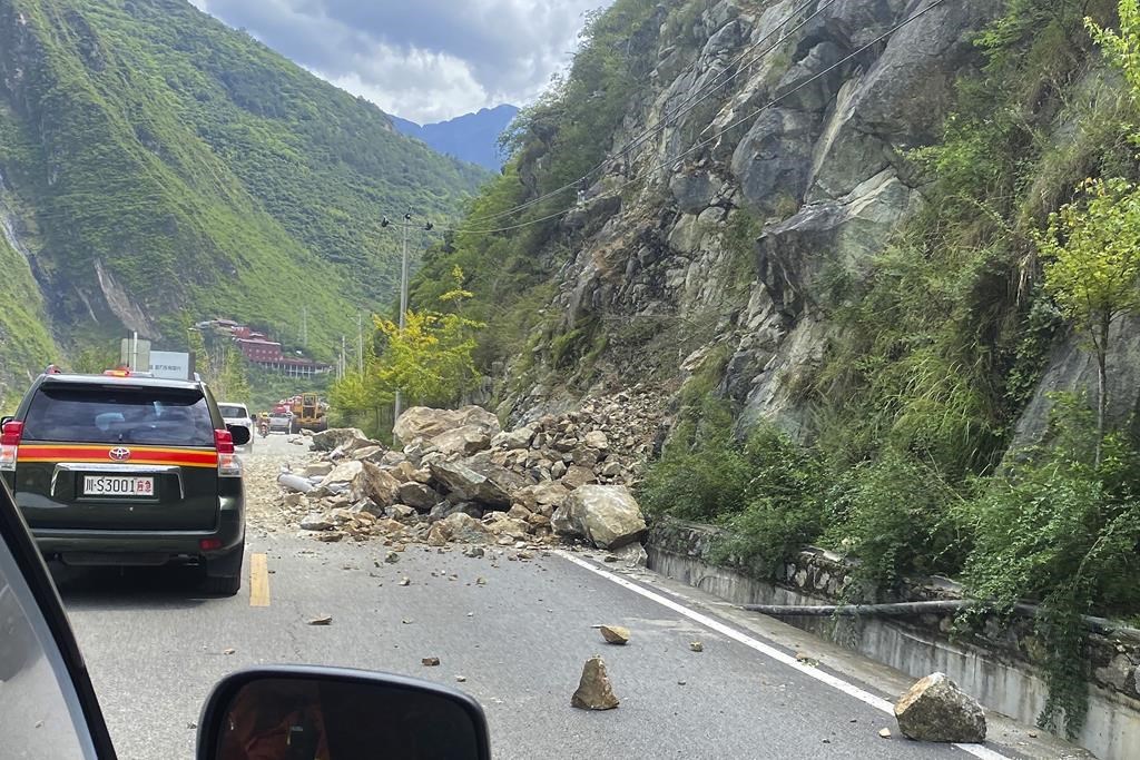 Earthquake kills 65, triggers landslides in southwest China