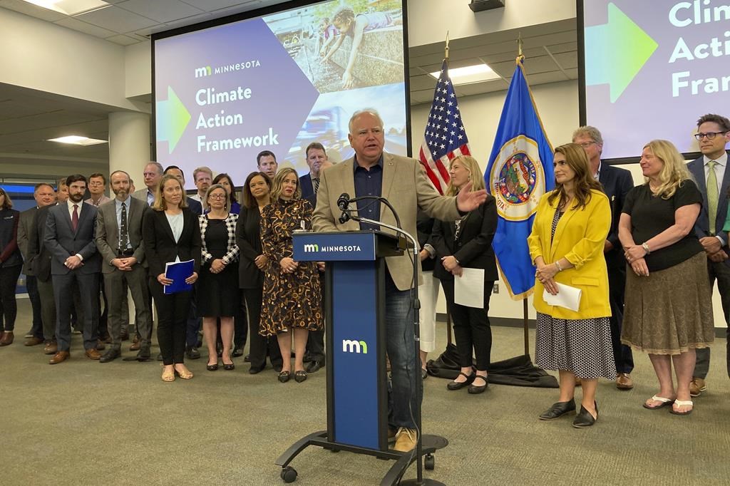 Minnesota governor rolls out plan to fight climate change