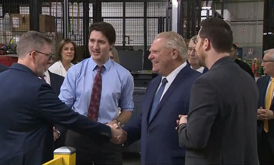 Trudeau, Ford mark electric vehicle manufacturing 'milestone'
