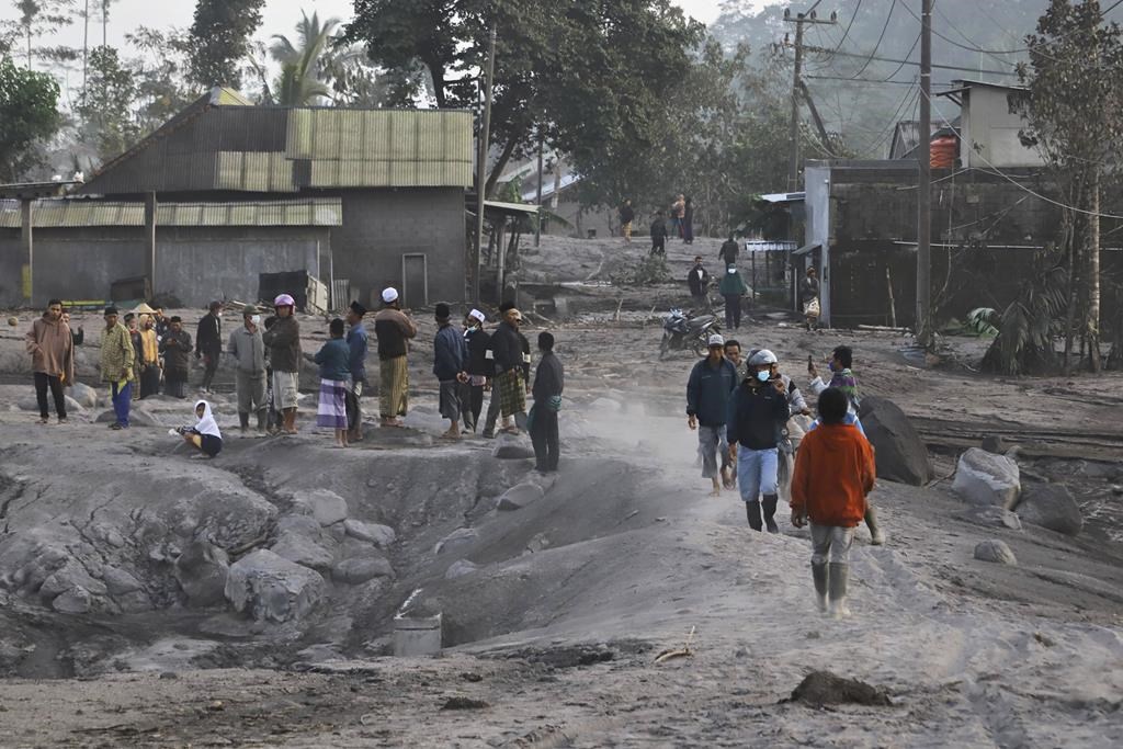 Indonesia's Mt. Semeru eruption buries homes, damages bridge