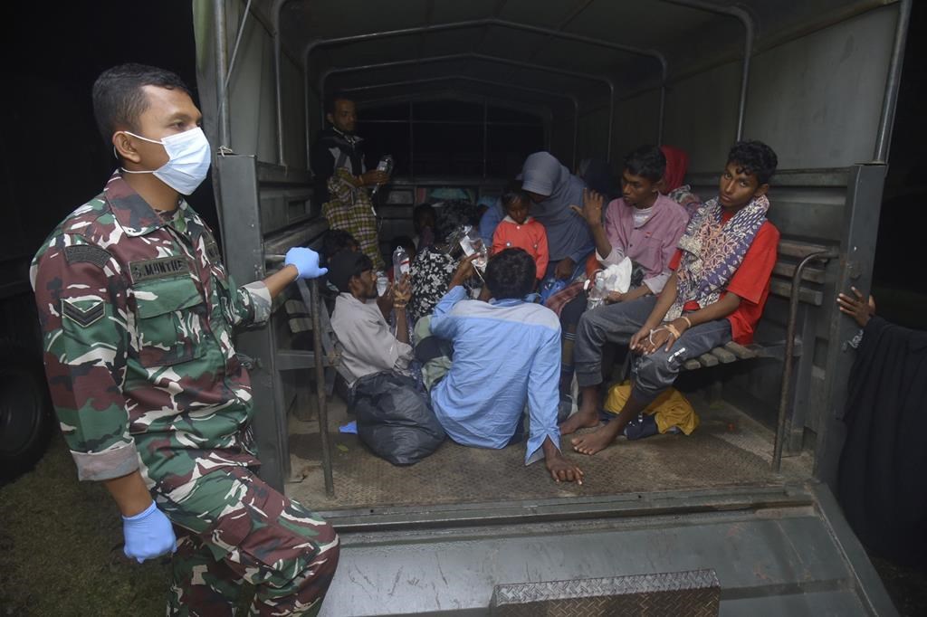 More Rohingya refugees reach Indonesia after weeks at sea