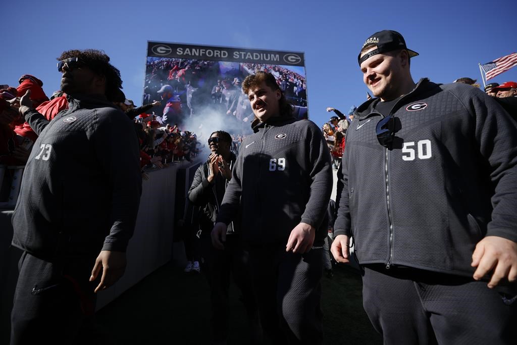 Georgia celebrates back-to-back titles with another parade