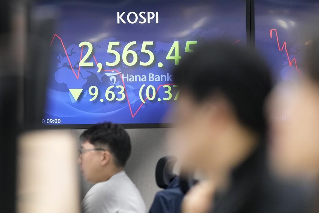 Stock market today: Asian shares trading mostly lower