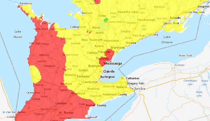 Parts of Toronto, York and Peel regions under 'extreme' forest fire ...