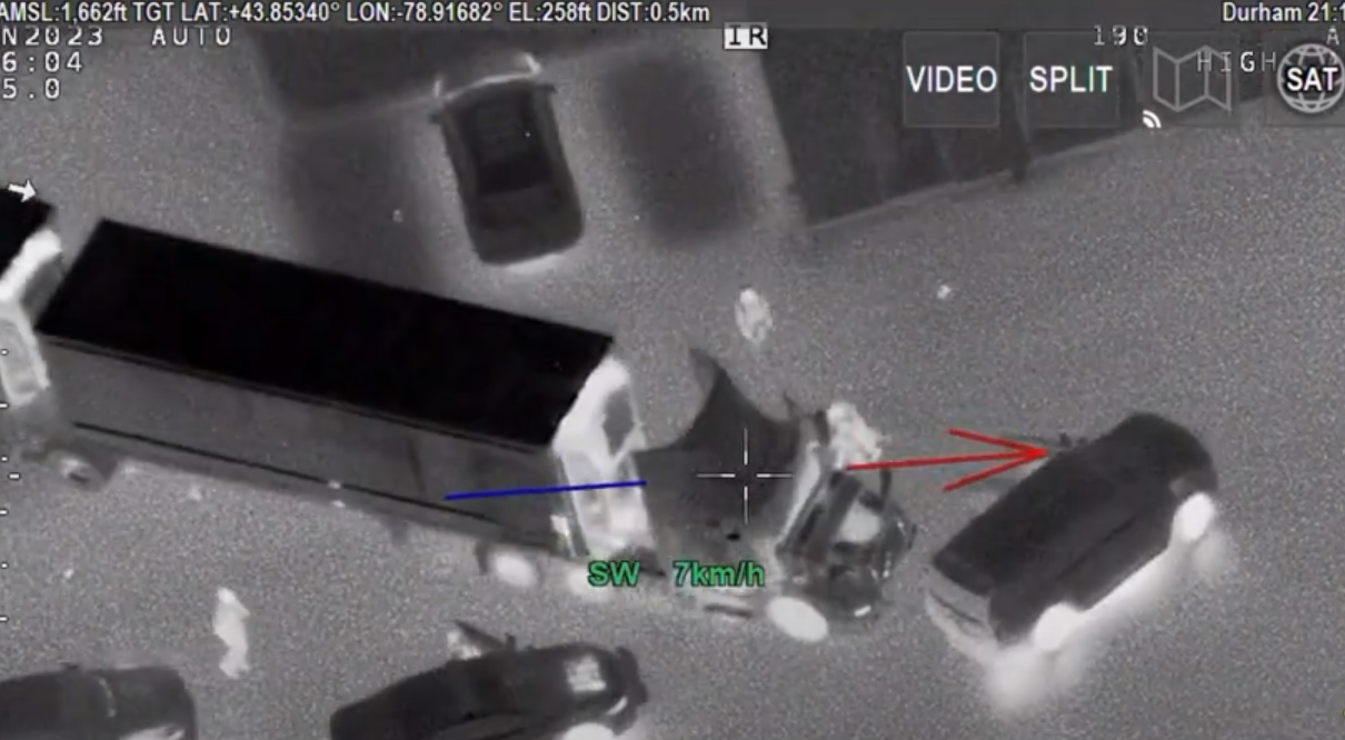 Video shows pursuit of suspects after LCBO robbery in Durham