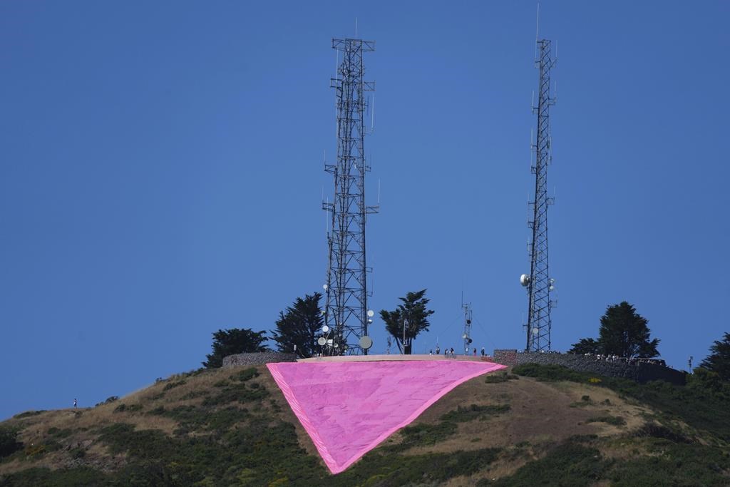 San Francisco displays the largest ever pink triangle for Pride month ...