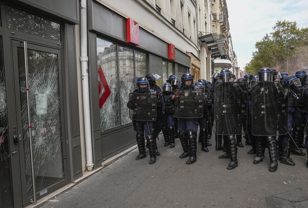 French activists protest racism and police brutality while officers are ...