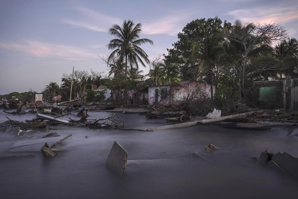 The last residents of a coastal Mexican town destroyed by climate change