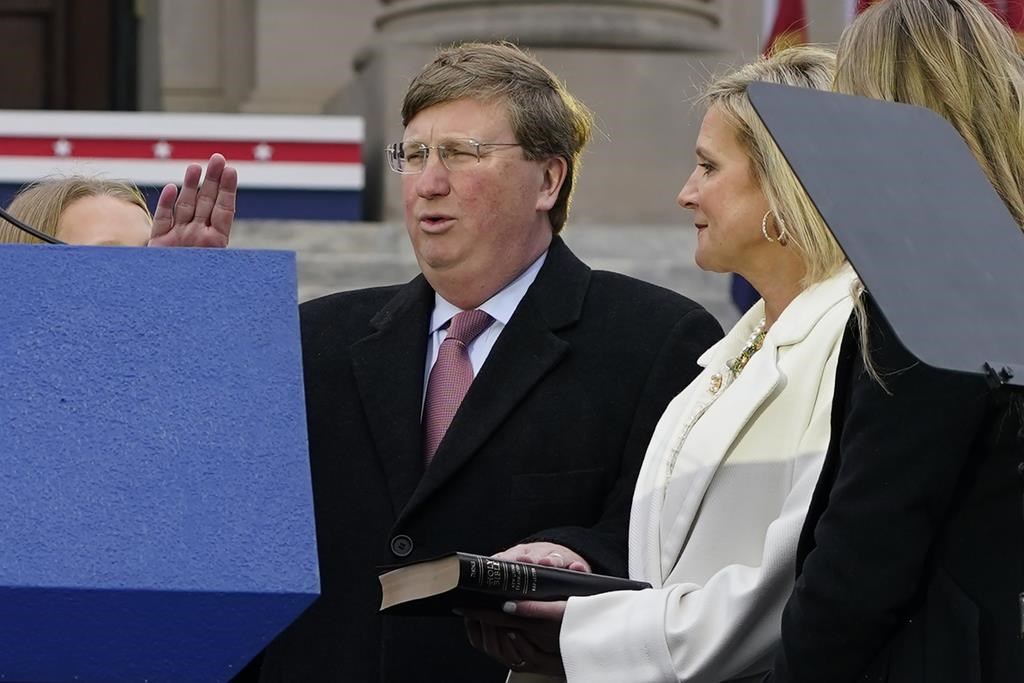 Mississippi governor, in second inauguration, says he wants young ...