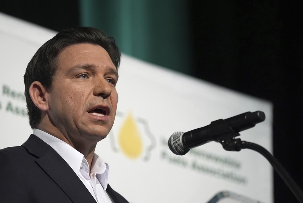 DeSantis interrupted by three protesters at campaign stop days before ...