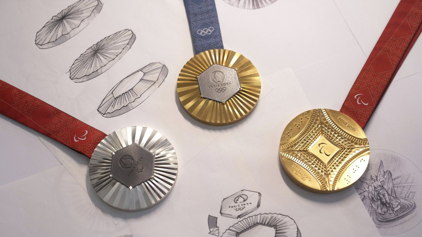 The Paris Olympics medals are made with pieces of the Eiffel Tower