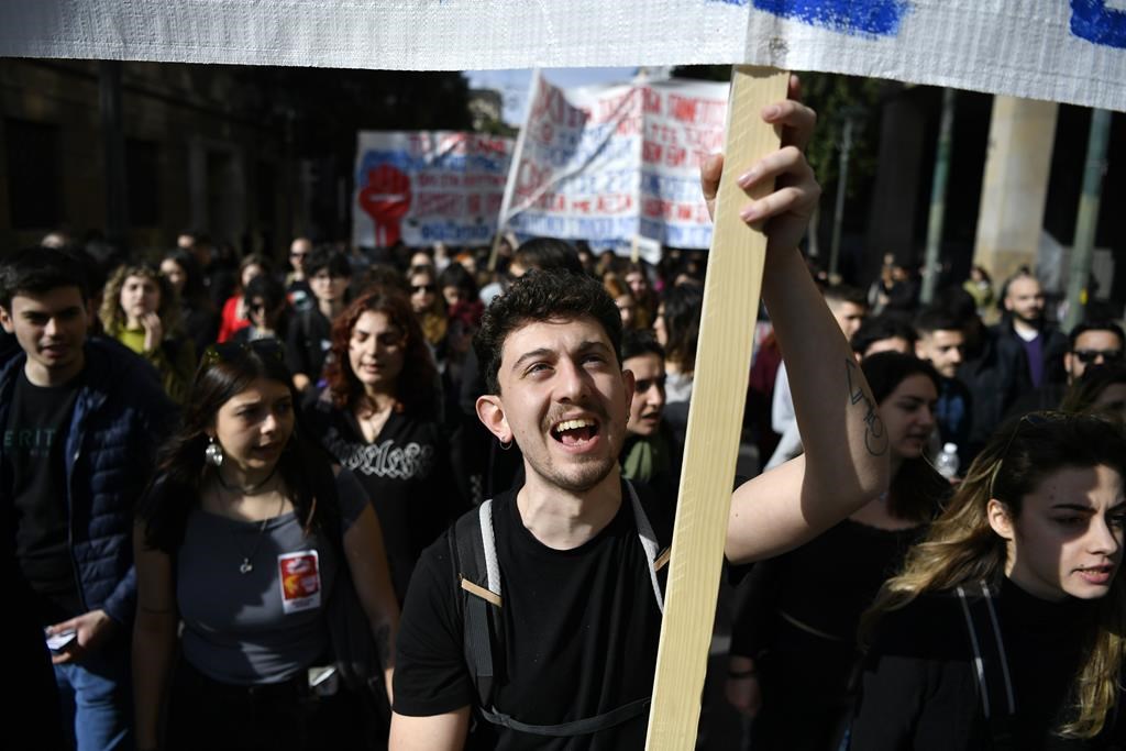 Students block Athens streets to protest private universities possibly ...