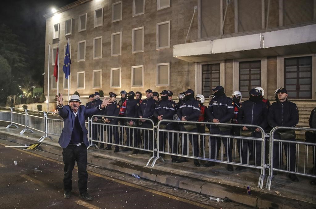 Opposition supporters in Albania protest alleged corruption in Cabinet