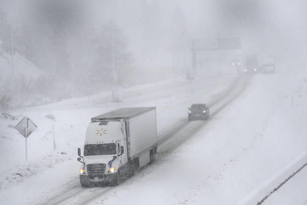 Stretch of I-80 shut down as monster blizzard dumps snow on mountains ...