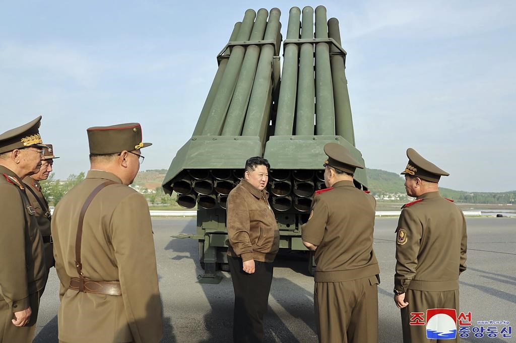 North Korean leader Kim supervises latest test of new multiple rocket ...