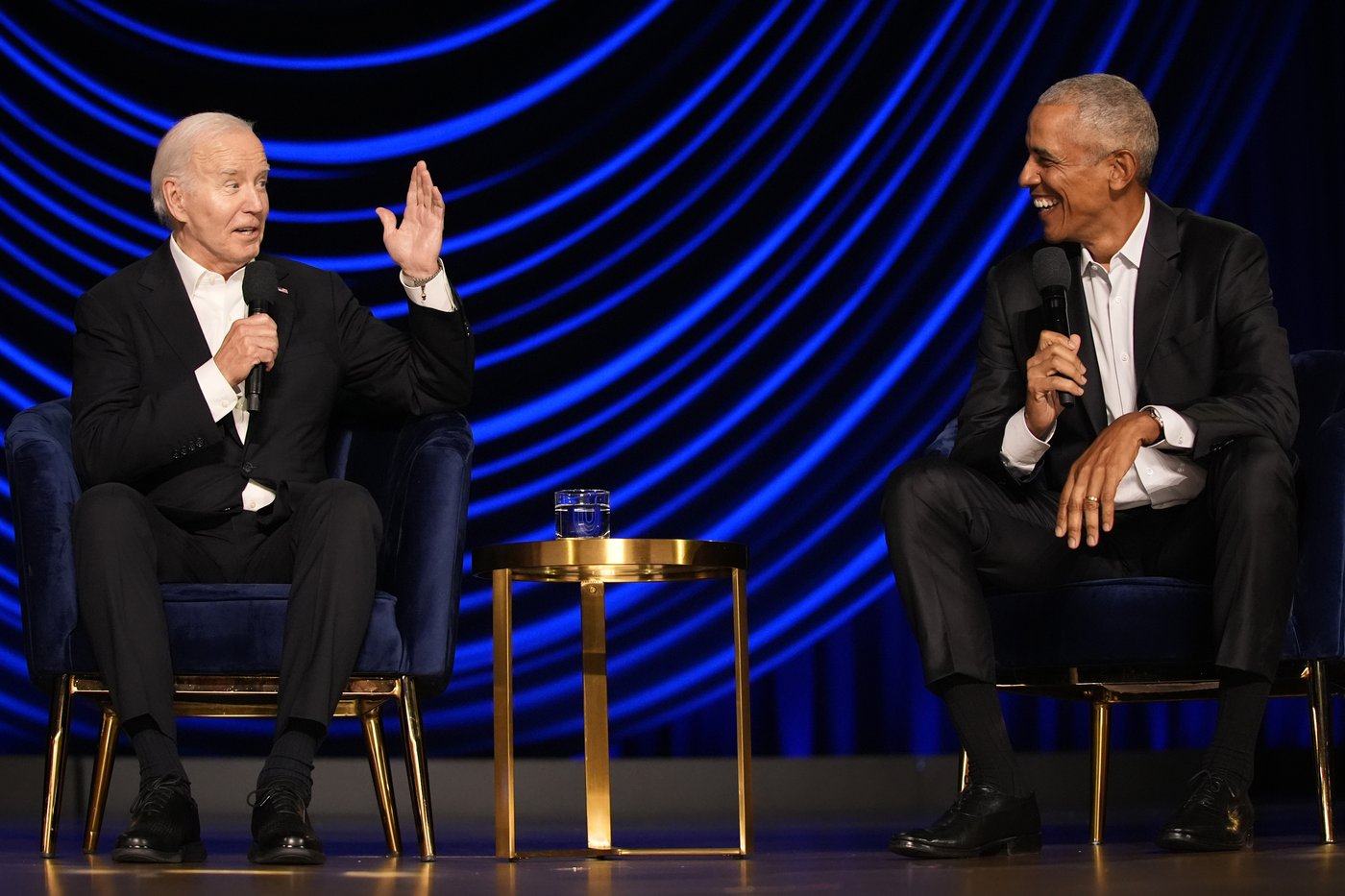 FACT FOCUS: Biden's pause as he left a star-studded LA fundraiser ...