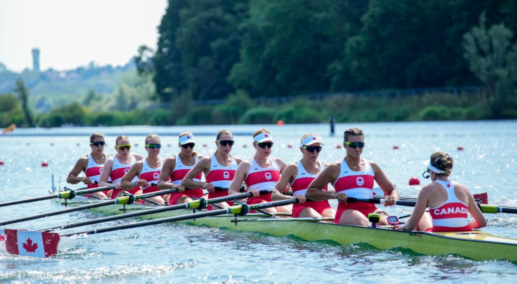 Canada captures silver in women's eight rowing
