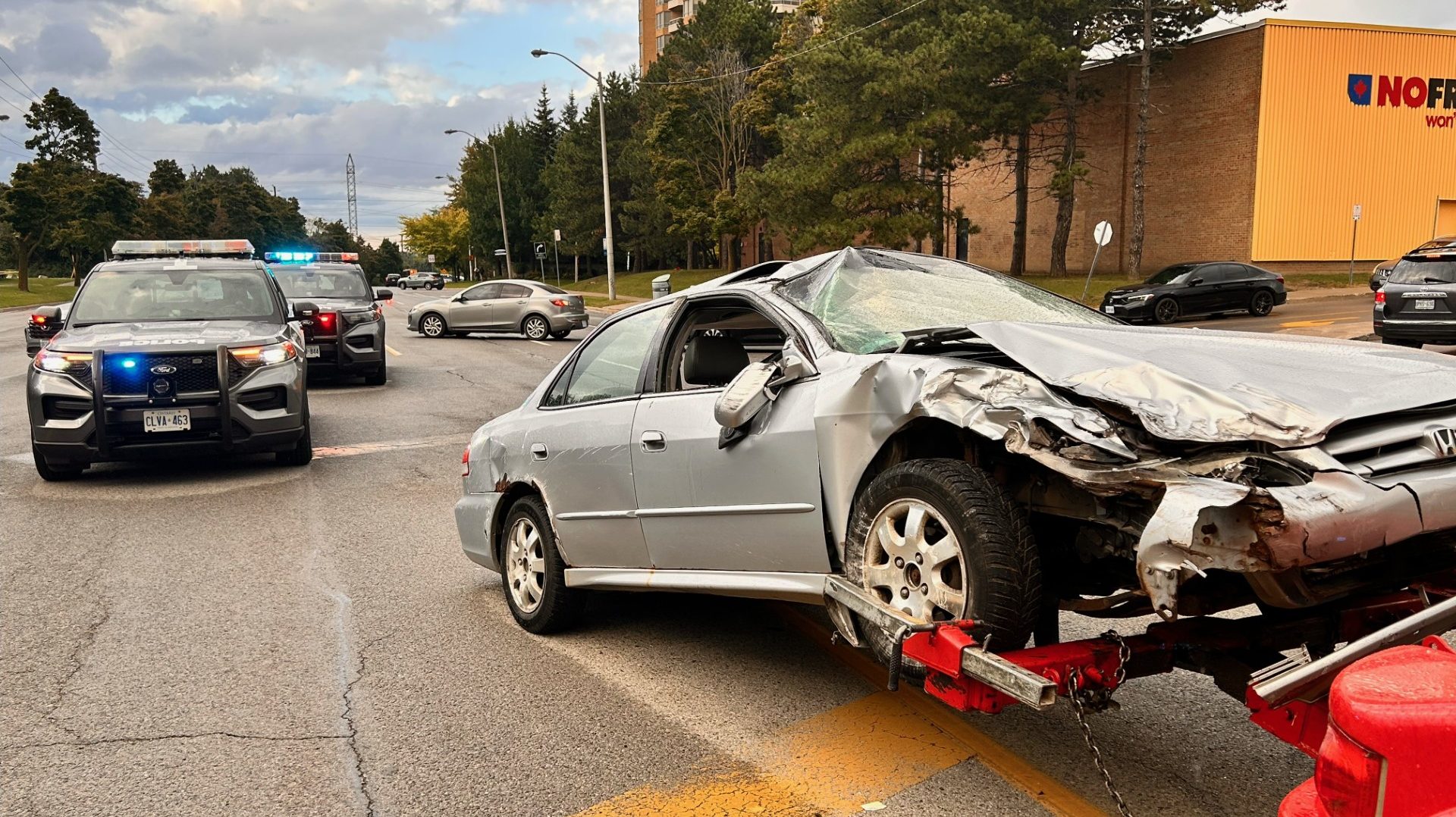 Suspected impaired driver in custody following North York car crash