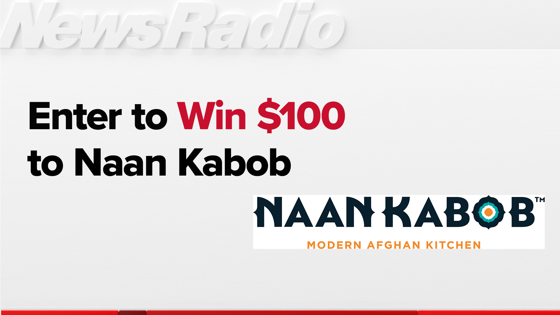 Enter to Win $100 to Naan Kabob