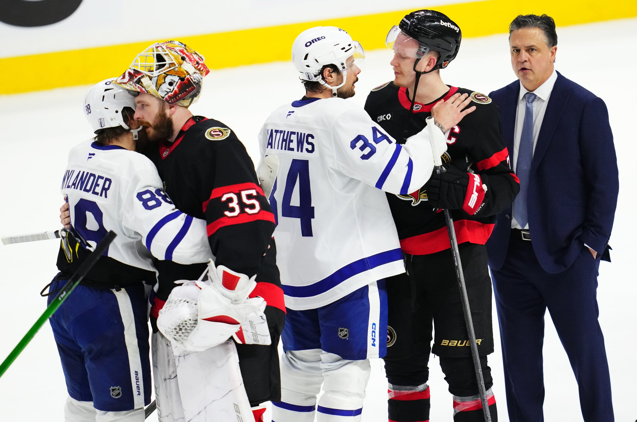 Maple Leafs beat Ottawa 4-2 in Game 6 to advance to second round of ...