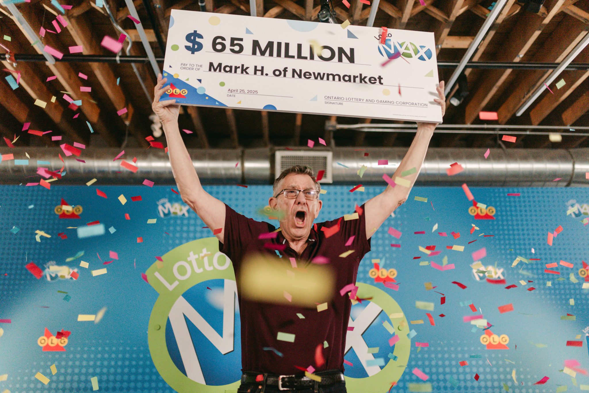 Newmarket man details $65M OLG Lotto Max jackpot win