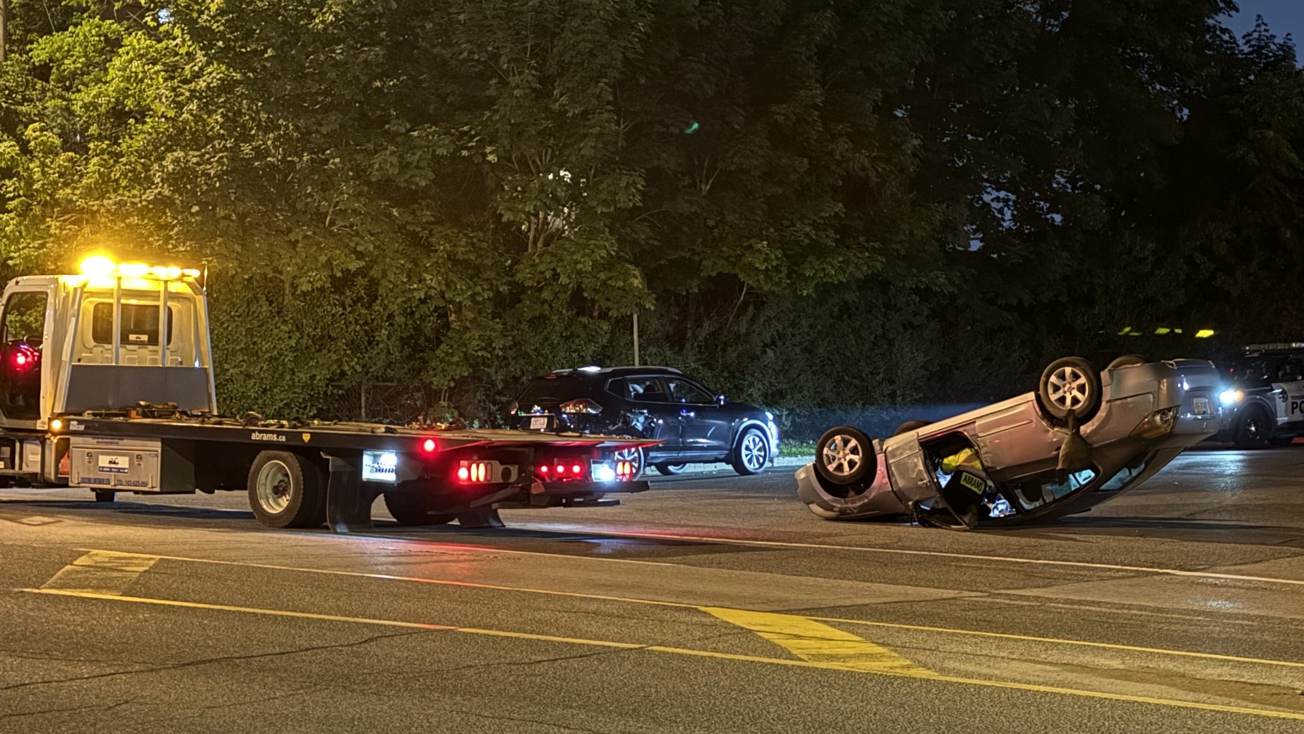 Impaired driving charge laid after car flips in North York crash