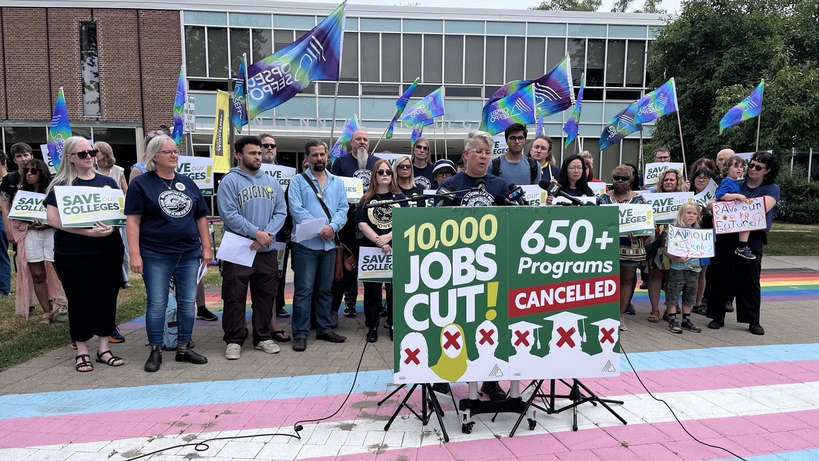 Cuts at Ontario colleges leading to nearly 10,000 job losses, union says