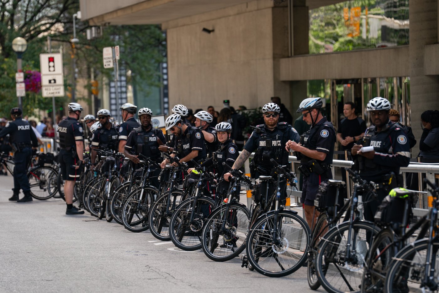Tensions flare inside and outside TIFF theatre showing Oct. 7 documentary