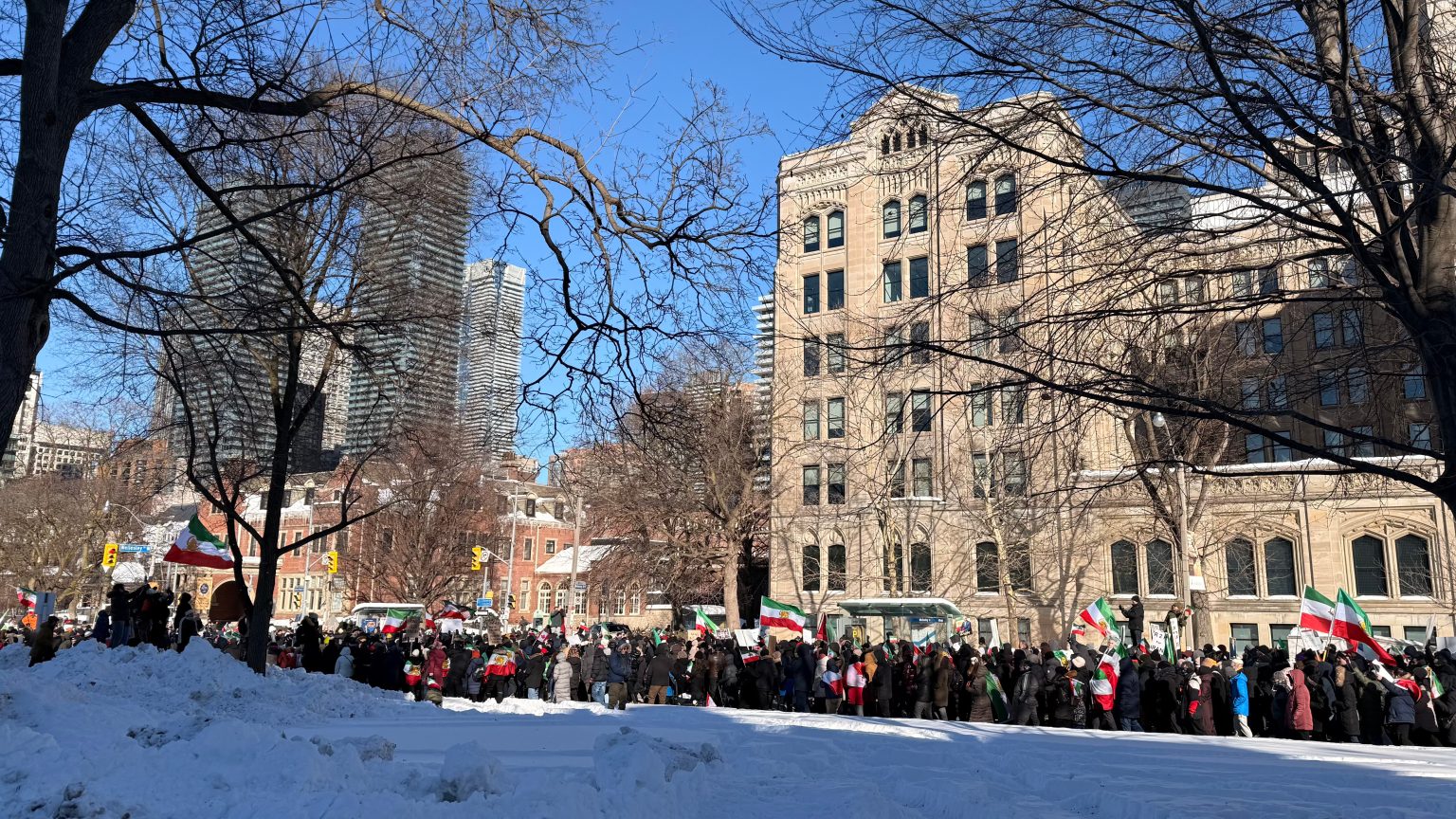 Thousands rally in Toronto to support Iran uprising, call for regime change